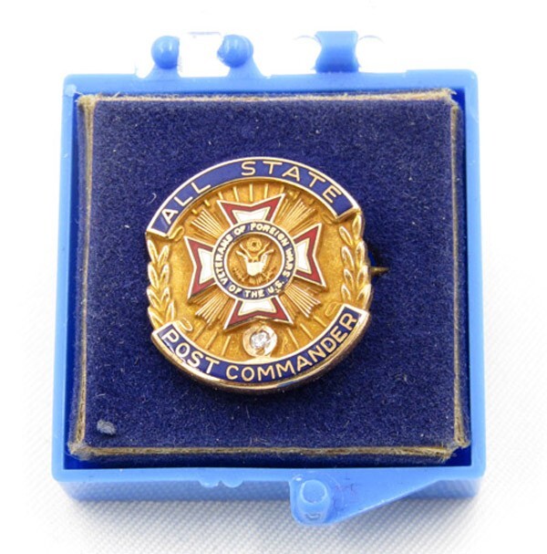 VFW - All State Post Commander - 10K pin | eBay