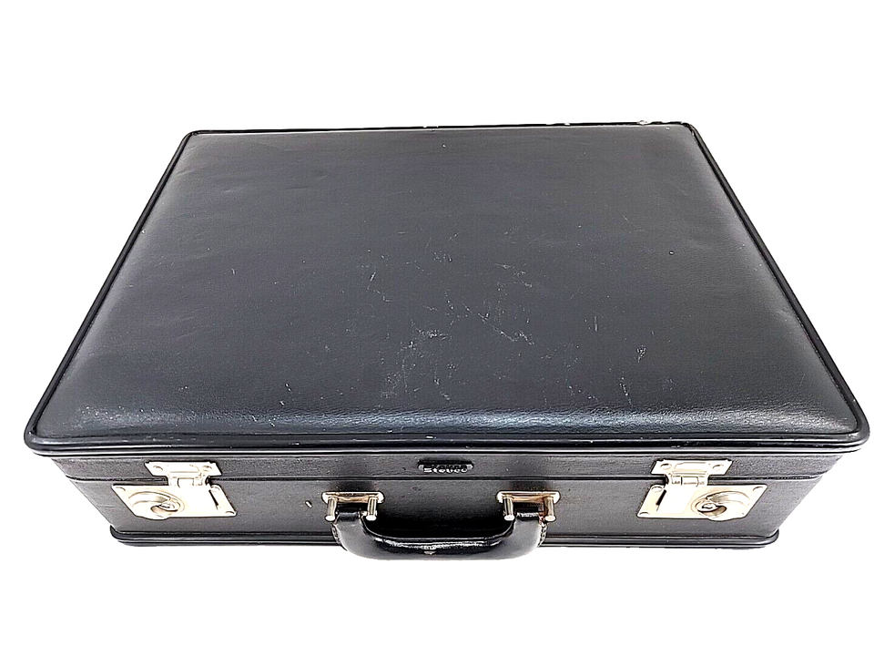 Vintage Stebco Briefcase Ultimate Vinyl Coated Travel Attache Case ...