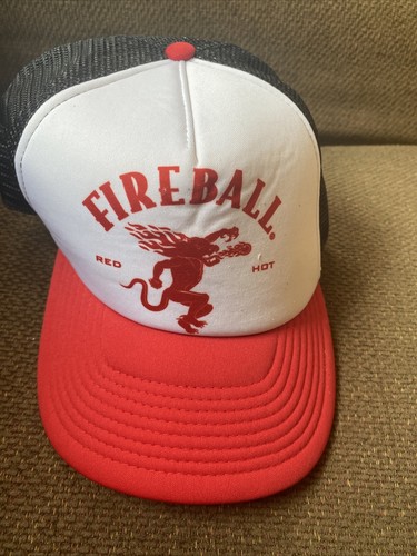 Men's Fireball Whisky Adjustable Snapback Trucker Hat Ball Cap | eBay