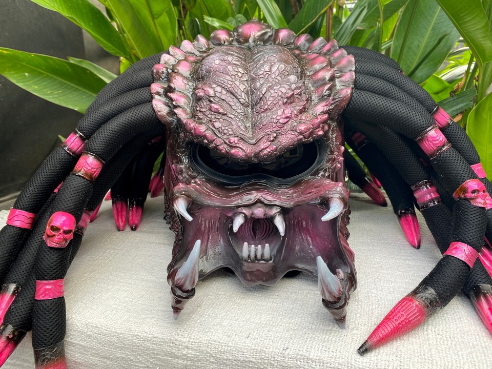 Predator Custom Helmet Berseker Alien Custom Motorcycle Helmet Skull ...