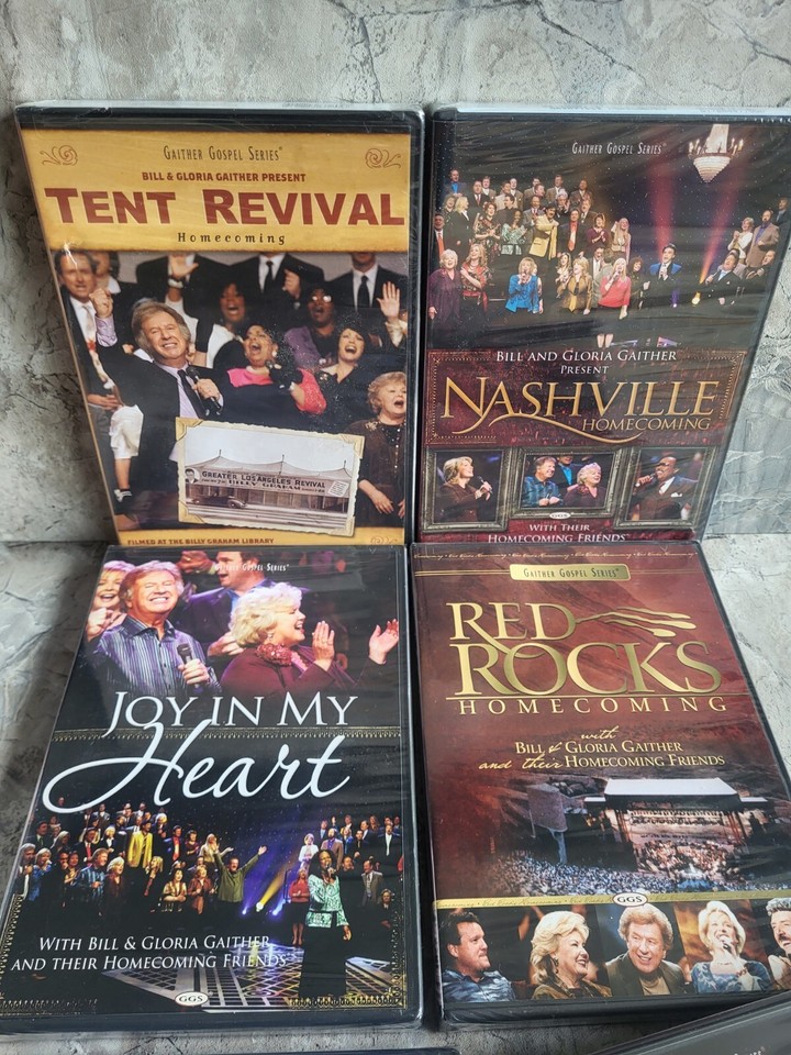 8 Gaither Gospel Series DVDs - Homecoming Canadian Picnic Israel Red ...