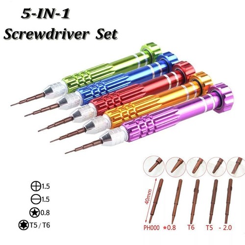 5 in 1 Portable Screwdriver Mobile Phone Disassemble Mini Repair Kit ...