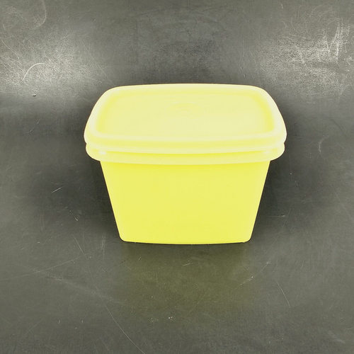 VINTAGE TUPPERWARE RECTANGLE SMALL SHELF 1243-5 YELLOW STORAGE ...
