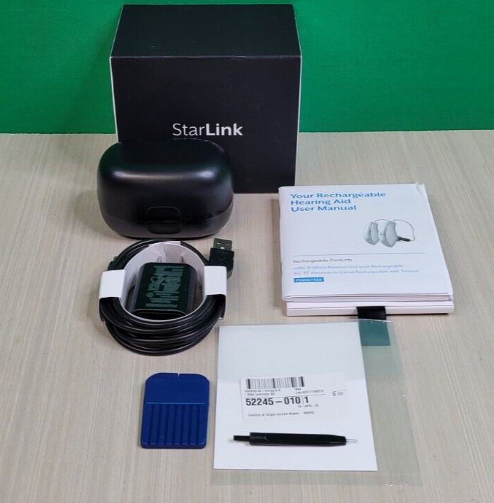 Starkey STARLINK 2.0 Hearing Aid Charger for RIC Style Hearing Aids ...