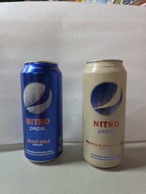 Pepsi- Nitro Draft Cola and Vanilla Draft Cola ( 2 - 13.65 Cans) | eBay