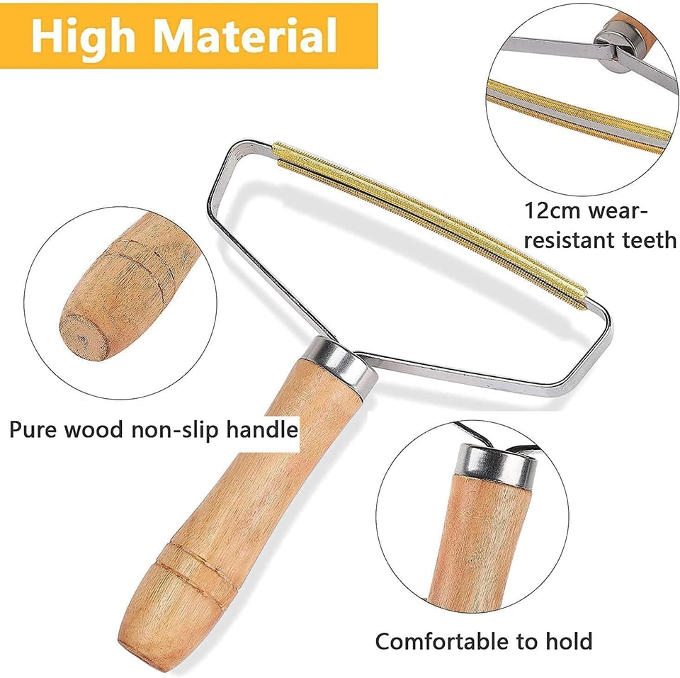 2 Pack Lint Remover, Double Carpet Scraper Manual Brush Tool Shaver ...