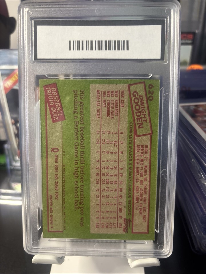 1985 Topps - Dwight Gooden #620 ROOKIE New York Mets All-time Great | eBay