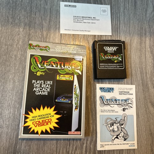 Venture ColecoVision 1982 Arcade Game And Box CIB | eBay