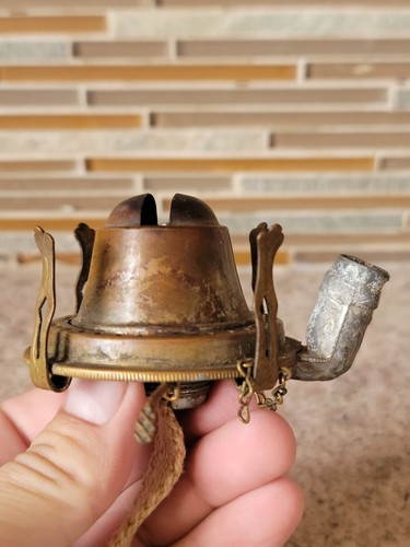 Vintage 19th C. #1 Phoenix Oil Kerosene Lamp Burner LOOK! Wick Snuffer ...