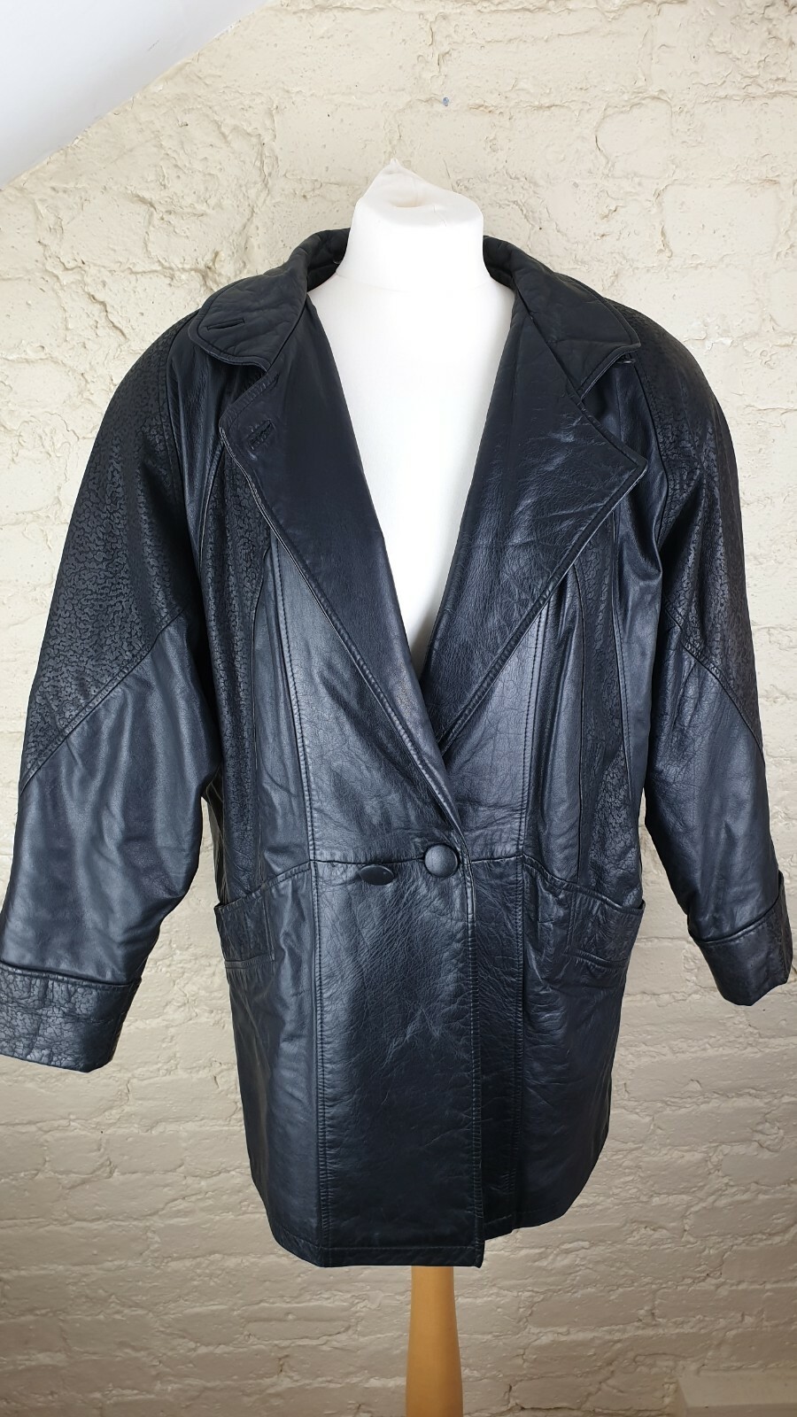 vintage NORMA MODELL 80's Style Ladies Oversized Leat… - Gem