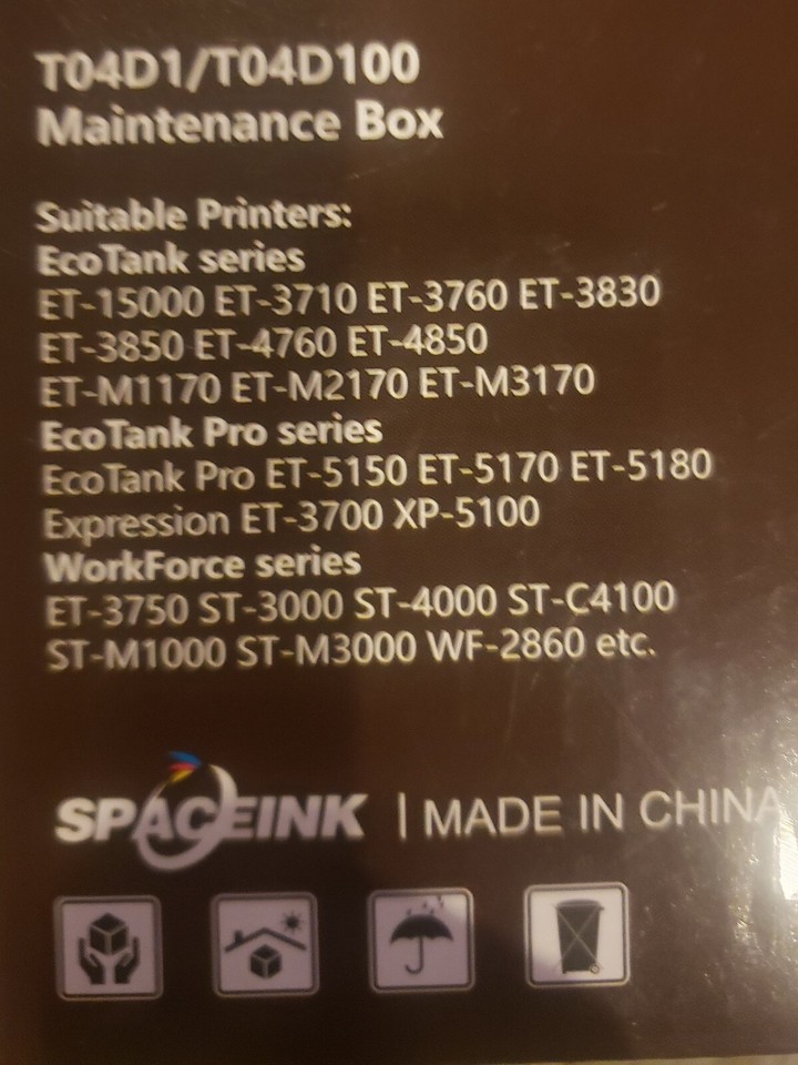 T04D1 (T04D100) Ink Maintenance Tank Box for Replacement Printers | eBay