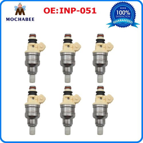 6x Fuel Injectors INP-051 195500-2080 FJ128 For DODGE MITSUBISHI ...
