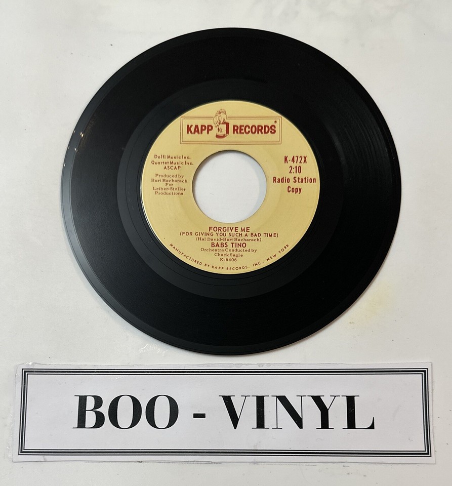 Babs Tino - Forgive Me 7” Promo Funk Soul Blues Vinyl Record VG+ | eBay UK