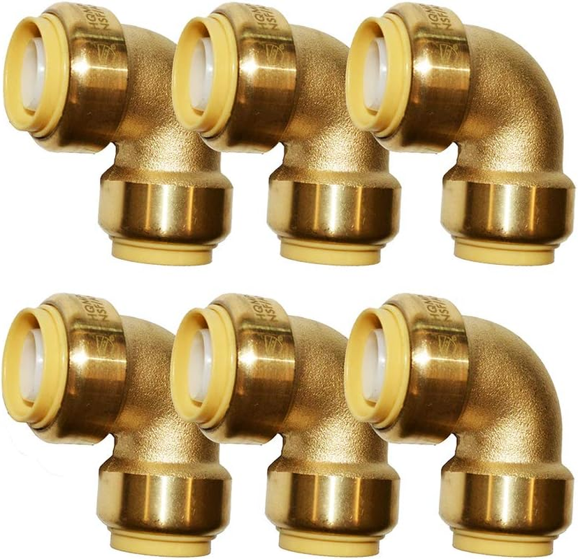 PEX Fitting 3/4" 90-Degree Pushfit Elbow - 6Pcs | eBay