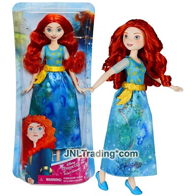 Year 2017 Disney Princess Royal Shimmer 12 Inch Doll - MERIDA B6447 ...