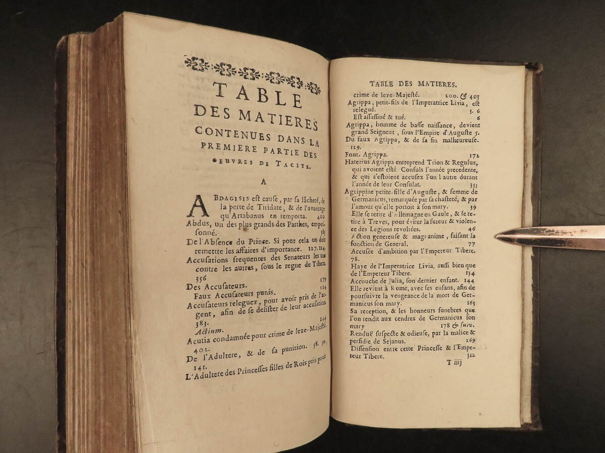 1681 TACITUS Annals Histories Roman Empire Nero Caligula Rome French ...