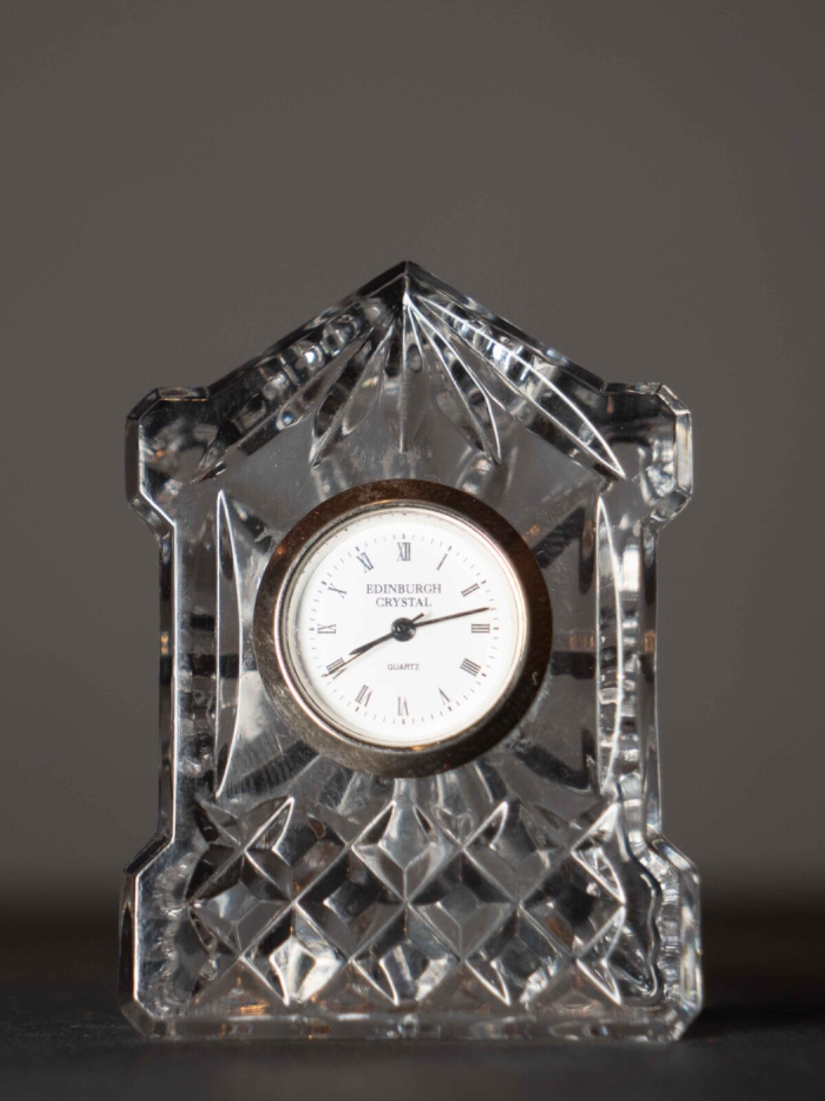 Edinburgh Crystal Mini Mantle Clock | eBay