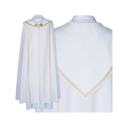 White COPE Gothic style vestment, simple style | eBay