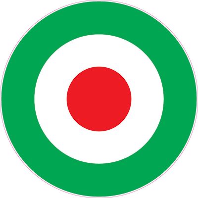 RAF Roundel Italian Green Vinyl Stickers Choice of Sizes Scooter The ...