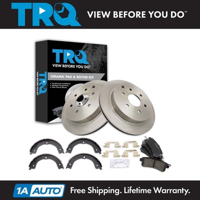 TRQ Ceramic Brake Pad & Rotor Kit Fits 2011-2013 INFINITI QX56 2014 ...