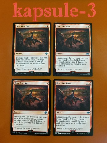 4x Fear, Fire, Foes! (0125) | LTR: Tales of Middle-Earth | MTG Magic ...