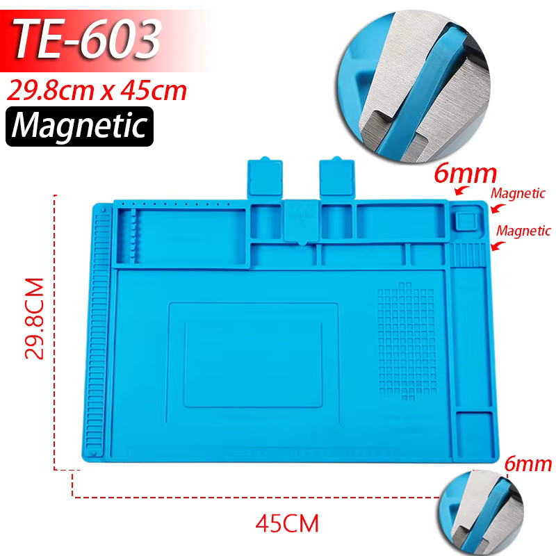 Silicone Soldering Mat Heat Resistant Anti Static Repair Work Mat for ...
