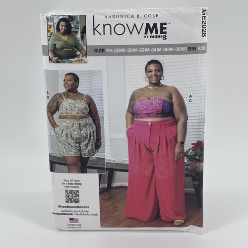 Know Me ME2028 Crop Top, Shorts & High Waist Pants PLUS 28W-38W UNCUT ...