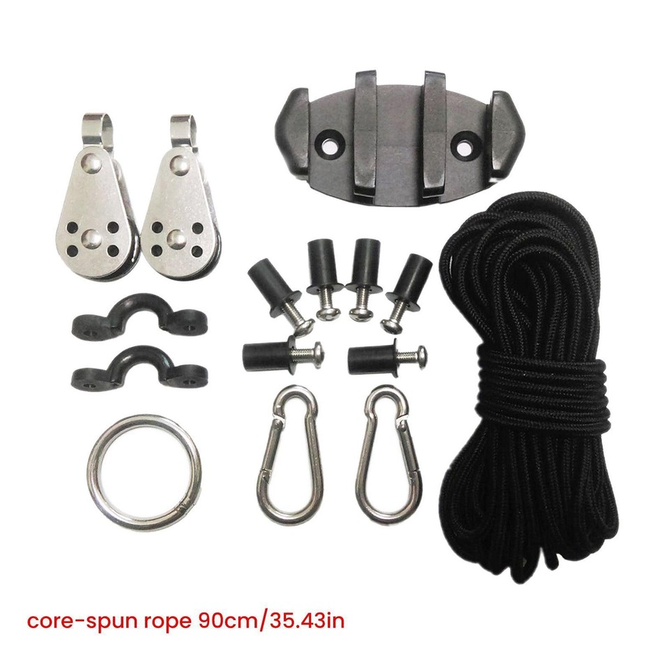 Marine Boat Kayak Canoe Anchor Trolley Rigging Ring Rope Pad | eBay UK