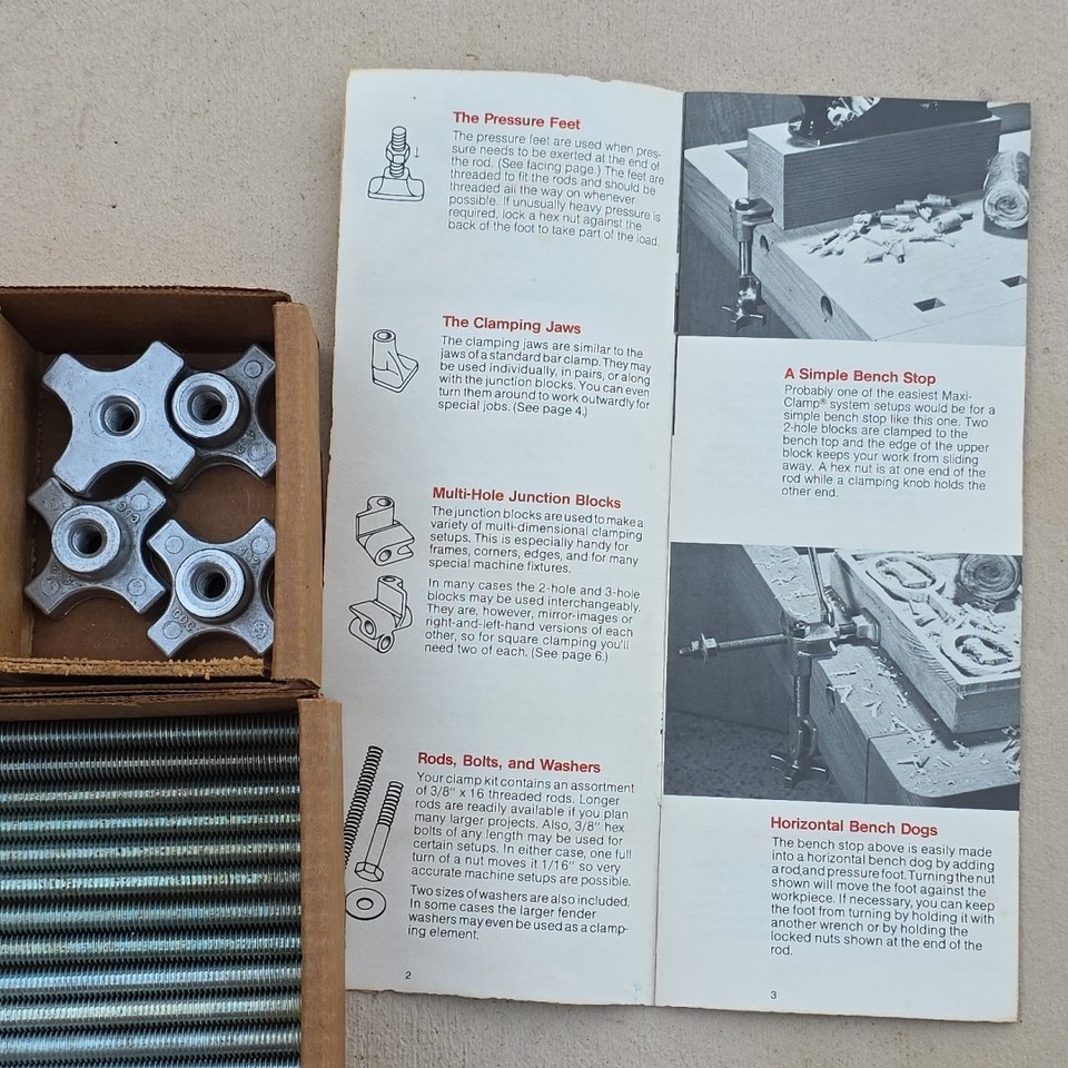New Open Box Shopsmith Shopmate Maxi-Clamp System Original Box ...