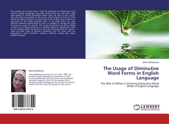 The Usage of Diminutive Word Forms in English Language von Jelena ...