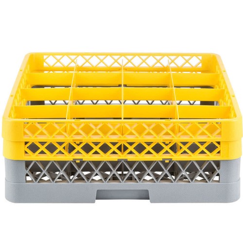 Commercial Dishwasher Machine 16 Cup Glass Tray Rack 2 Extenders ...