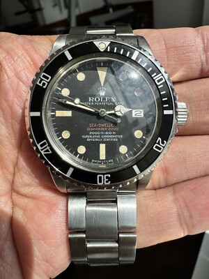 ROLEX DOUBLE RED SEADWELLER VINTAGE REF 1665 MK3 STAINLESS STEEL DIVE ...
