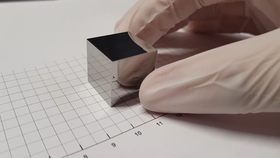 Germanium - big density cube mono crystalline - mirror polished 10cm3 ...