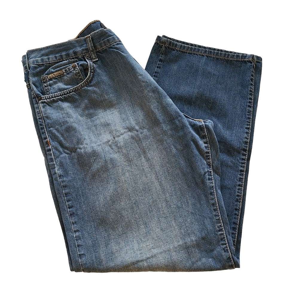 Calvin Klein Men's Straight Cut Blue Jeans Medium Wash Size 36 X 32 ...