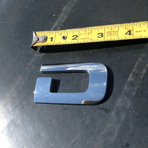 2002-08 DODGE/RAM INDIVIDUAL CHROME LETTERS -"D"- OEM [ 1-5/8" TALL X 2 ...