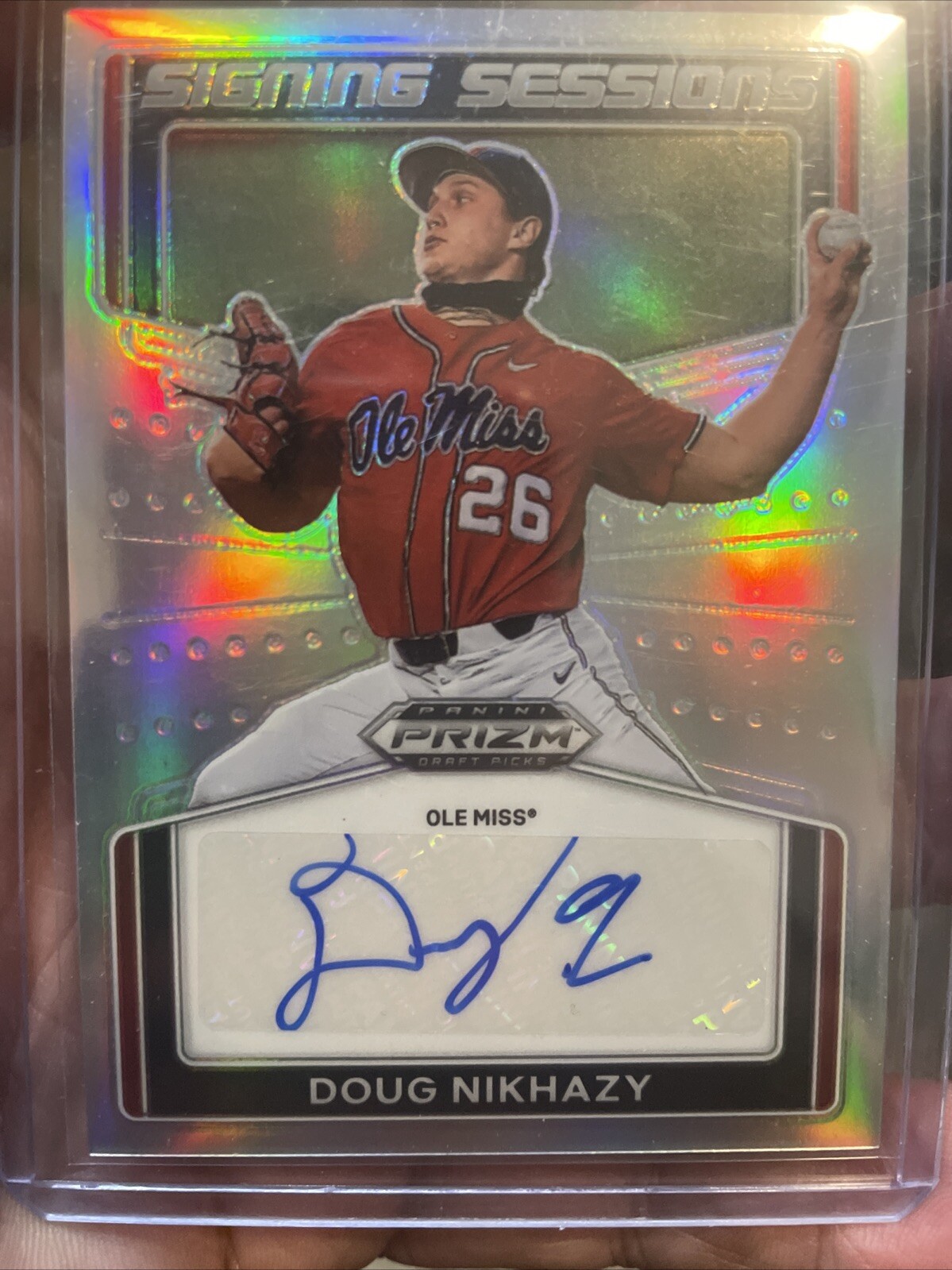 2022 Prizm Draft Picks Baseball Signing Sessions Auto #SS-DN Doug ...