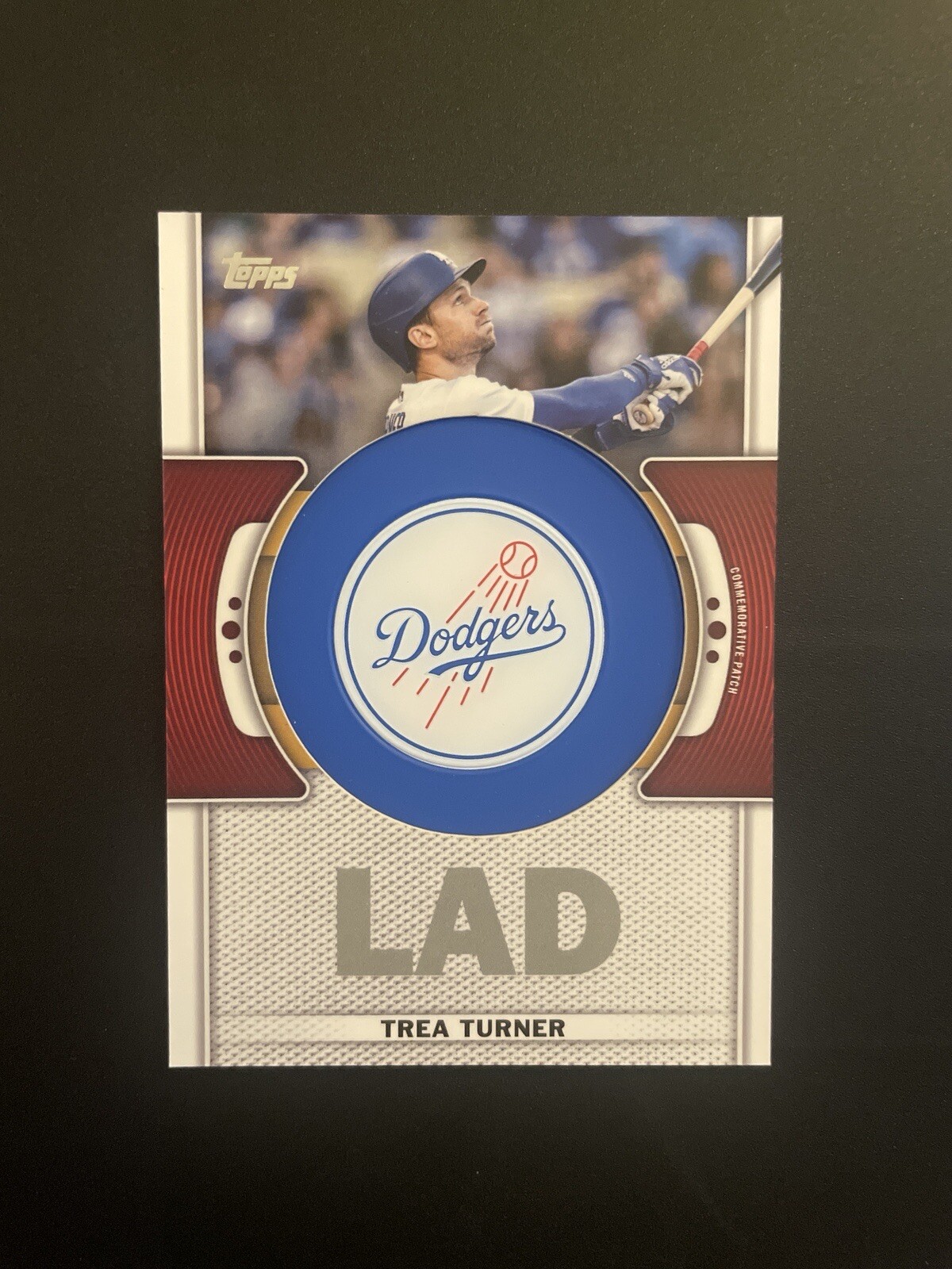 2023 Topps Series 1 TREA TURNER #TLP-TT Commemorative Team Logo Patch ...
