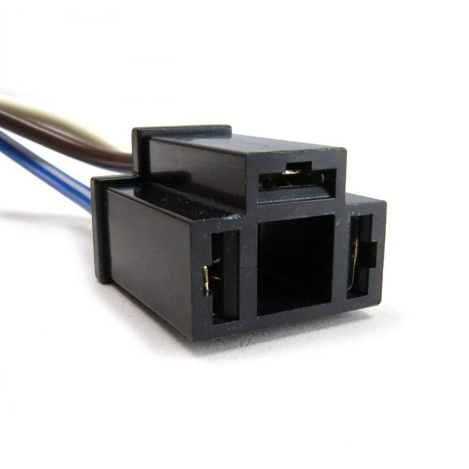 3 Prong Headlight Plug Socket with 12" Leads HLPLUG muscle custom | eBay