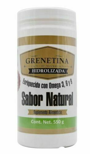 GRENETINA HIDROLIZADA SABOR NATURAL OMEGA 3 6 9 HYDROLYZED GRENETINE ...
