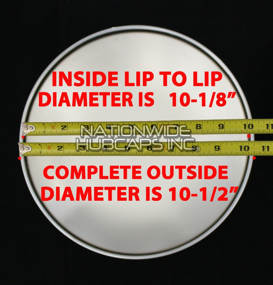 10-1/8 CHROME BABY MOONS Moon Center Hub Caps Steel Wheel Cover Hot Rod ...