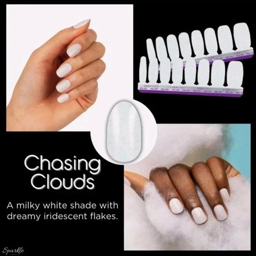 Color Street Nail Polish Strips, Chasing Clouds, Iridescent, New In Box ...