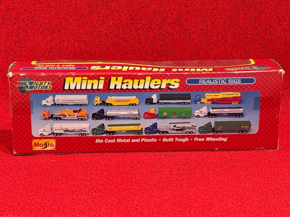 MIGHTY MOTORS MINI HAULERS SEMI RIG TRAILER TRUCK DIE CAST METAL ...