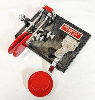 VTG Brown Brothers Model CTL B Morse Code Iambic Paddle Telegraph Key ...