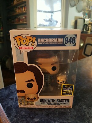 Funko POP! Anchorman Ron Burgundy with Baxter SDCC 2020 Shared ...