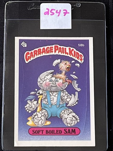 1985 Garbage Pail Kids Card Series 2 OS2 Glossy Back GPK Soft Boiled ...