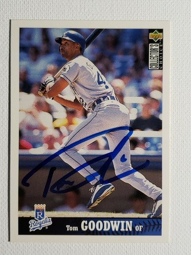 1997 Upper Deck CC Tom Goodwin Autograph Card Dodgers Royals Red Sox ...