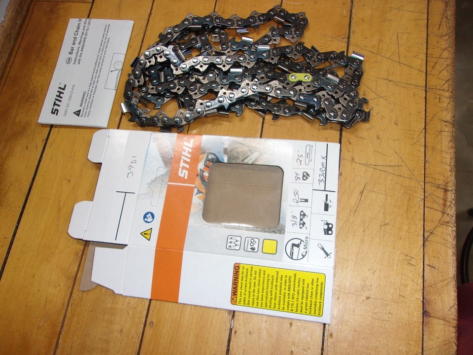 Stihl 25" Semi Chisel "Ripping" Chain OEM 3/8" .050 84 DL 33RMX #GM-3K2 ...