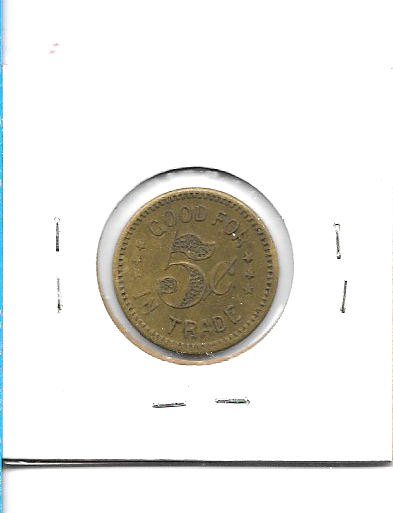 Kokomo, Indiana Trade Token JUNCTION RESTAURANT 5¢ | eBay