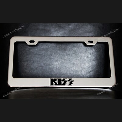 KISS License Plate Frame Premium Chrome Plated Metal | eBay