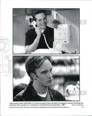 1999 Press Photo Actors Scott Wolf and Jay Mohr star in the film "Go ...
